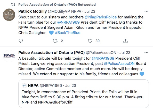 Cliff Priest Tribute | Police Pensioners' Association of Niagara